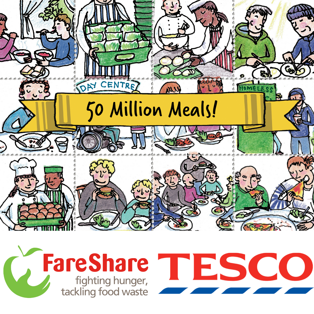 Tesco donates 50 million meals through FareShare Go - FareShare
