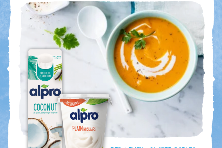 Surplus Supper: Veggie topped macaroni cheese from Alpro - FareShare