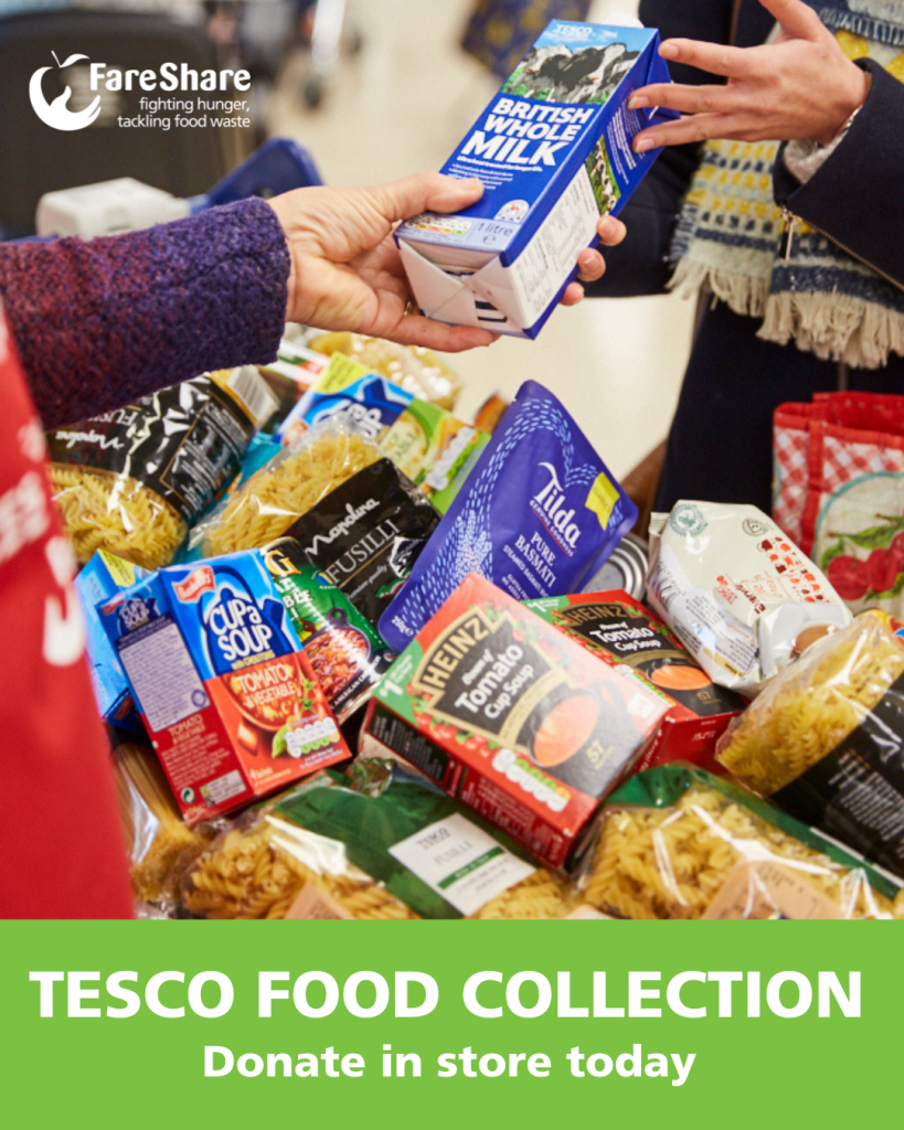 Tesco Food Collection begins at local Tesco Express stores - FareShare